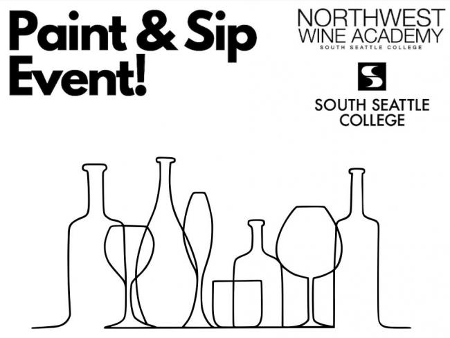 Paint & Sip event at Northwest Wine Academy at South Seattle College ...
